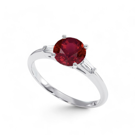 Satine Solitaire Natural Ruby – Precious Gemstone Solitaires