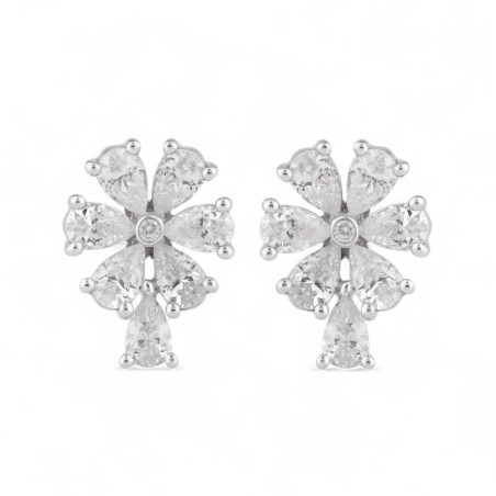 Zoé Diamond Earrings in 18K Gold | Celinni