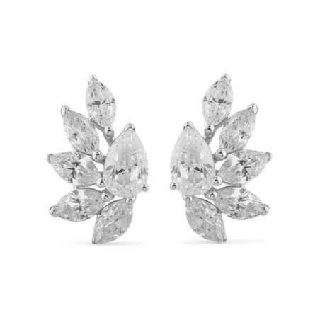 Virginie Diamond Earrings in 18K Gold | Celinni