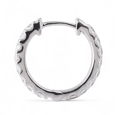 Myriam Diamond Hoop Earrings in 18K Gold | Celinni