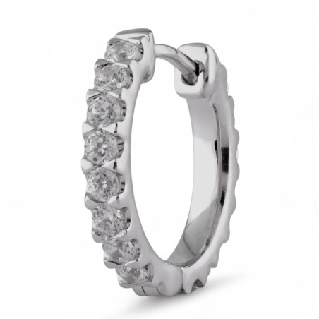 Myriam Diamond Hoop Earrings in 18K Gold | Celinni