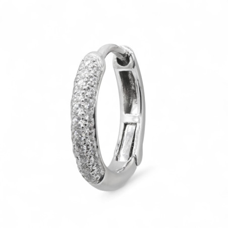 Morgane Diamond Hoop Earrings in 18K Gold | Celinni