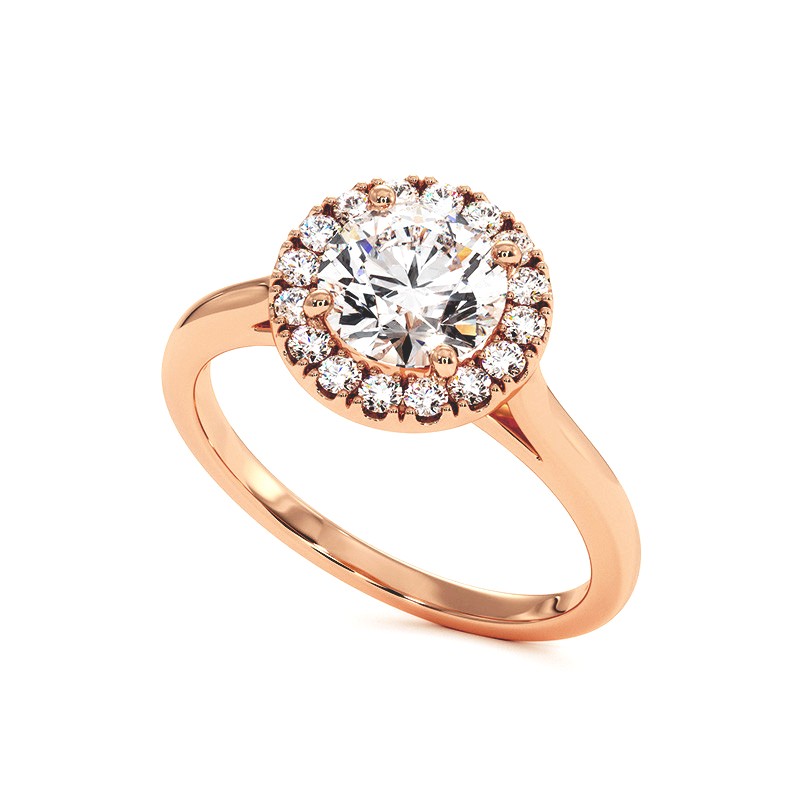 Bestemming Ring Rose Goud 18k 750 Duizendsten - Celinni