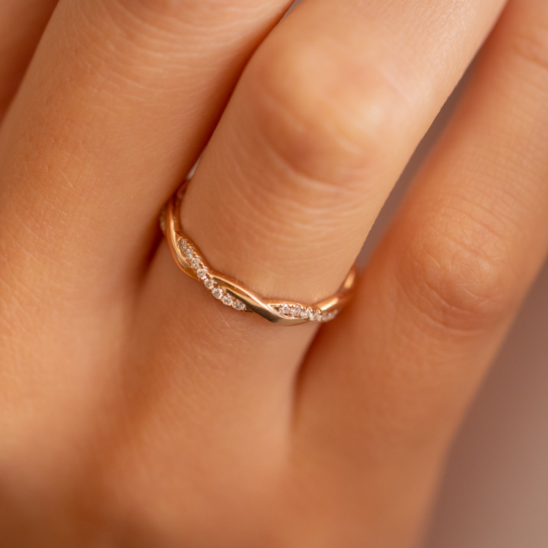 Alliance diamants Maria Collection Parisienne - Maison Celinni