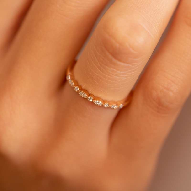 Alliance diamants Victoria Collection Parisienne - Maison Celinni