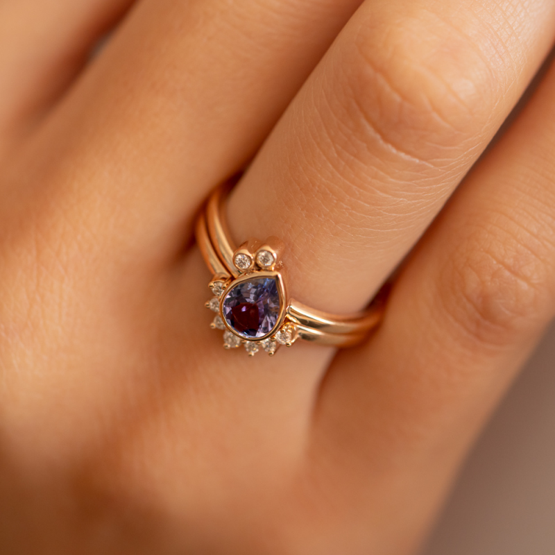 Alliance diamants Claire Collection Parisienne - Maison Celinni