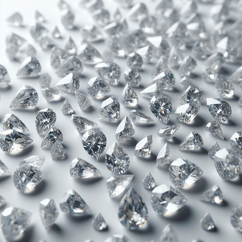 Diamants Forme Poire Calibrés Pour Pavage